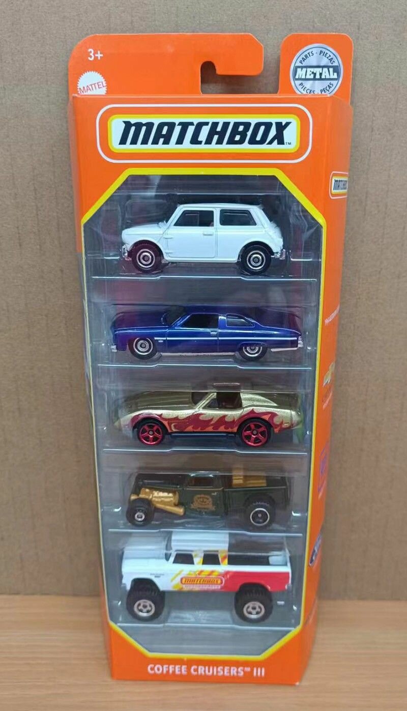 Matchbox , литые модели автомобилей 1:64, набор из 5 машинок, металлические машинки(C1817-COFFEE CRUISERS)