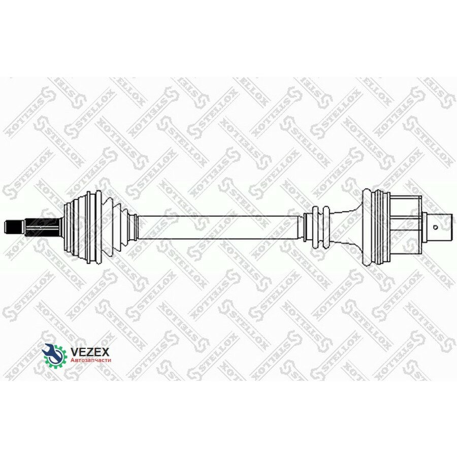 STELLOX 1581020SX привод правый! 721mm ABS, 21067\ Renault Clio II/Kangoo 1.1-1.6 98>