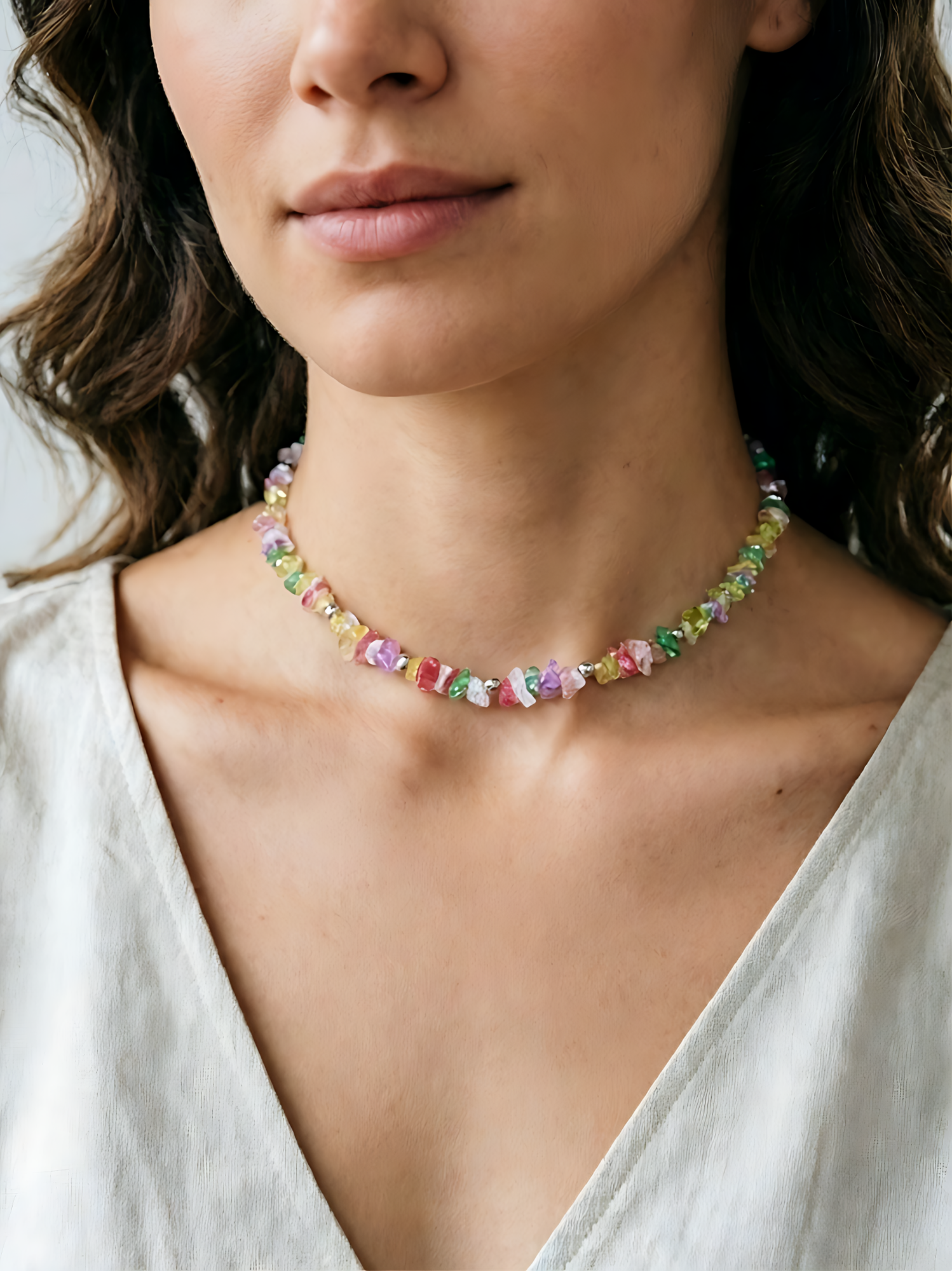 Чокер ENJOY Украшения из камней, кварц