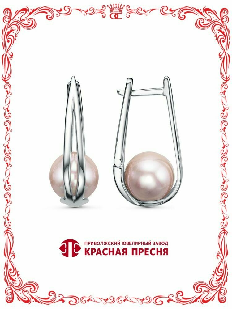 Серьги, жемчуг имитация
