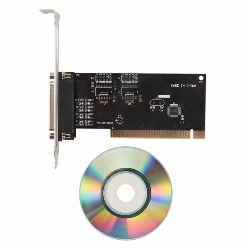 25-контактный параллельный LPT PCI - параллельный DB25 контроллер порта принтера