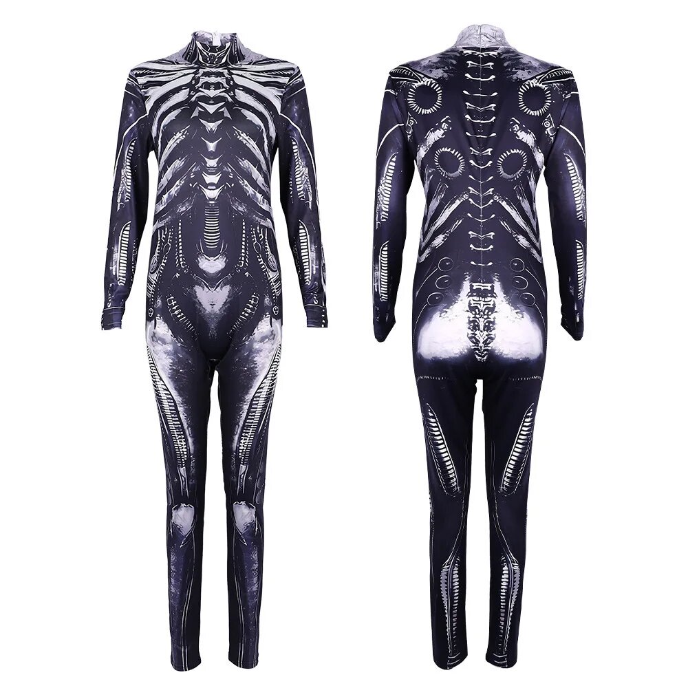 Костюм зомби для детей и взрослых XXL, Mecha Female One-Pie