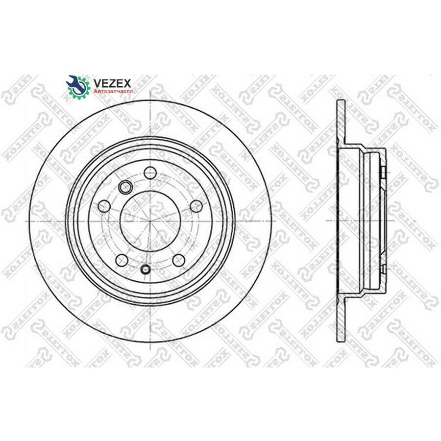 STELLOX 60201520SX диск тормозной задний!\ BMW E34 2.0-3.5 M20-M30/M43-M60 87>