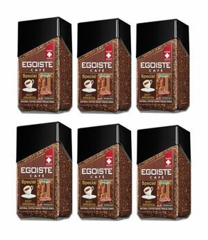 Кофе молотый в растворимом EGOISTE Special, 100 г / 6 банок