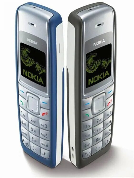 Мобильный телефон Nokia 1100 синий фуксия, пластиковый корпус, microUSB, 44x104x17 мм, 1 SIM