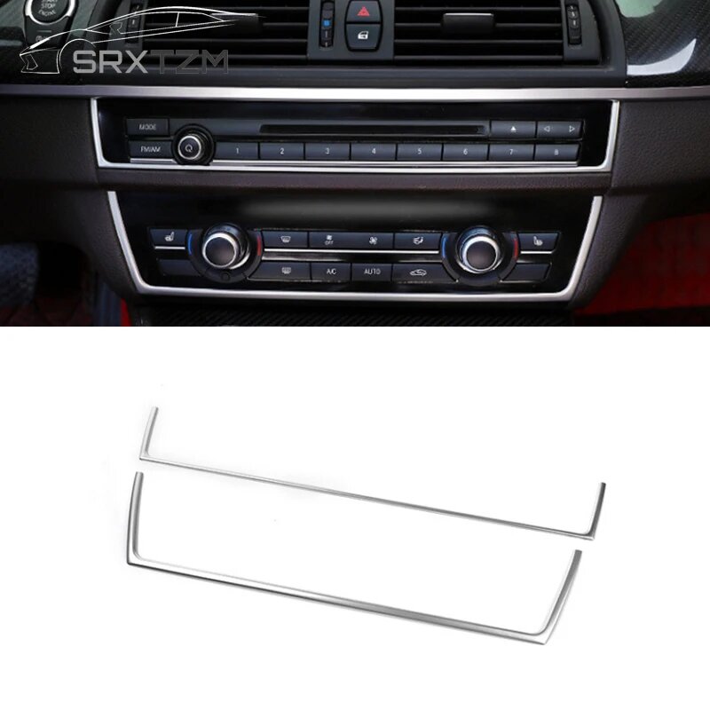 Для BMW 5 серии F10 F11 2010-2016 нержавеющая сталь центральное управление CD панель отделка наклейка Стайлинг автомобиля интерьер