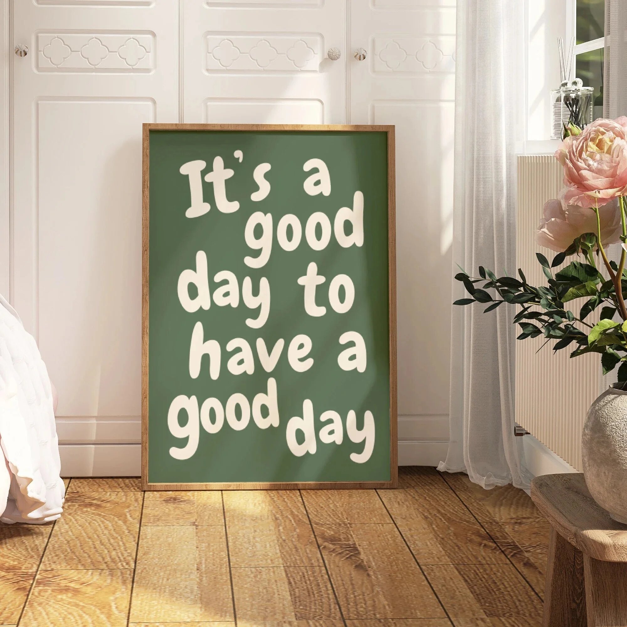 Постер "It's a good day" 30x40см, WO1084, без рамки