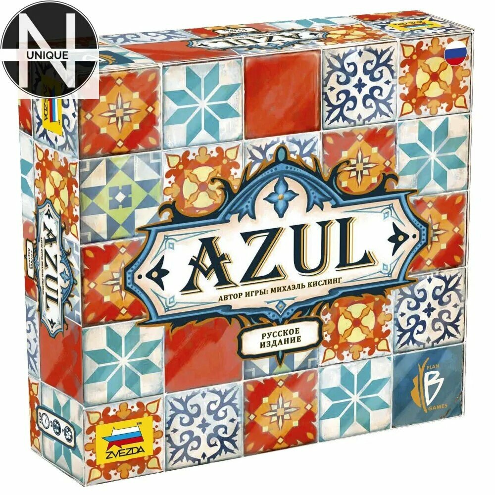 Настольная игра ZVEZDA Azul арт.8965 Luxury логическая стратегия для всей семьи от 8 лет подарок
