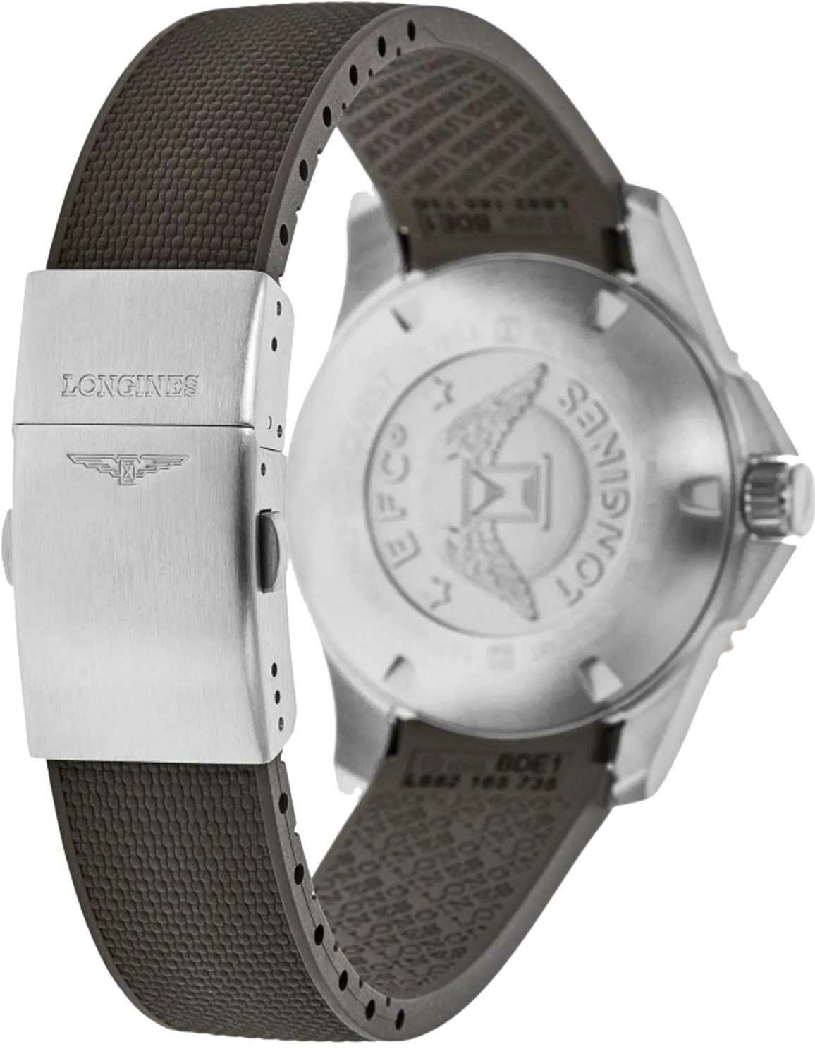 Наручные часы LONGINES, серебряный, серый — фото 1