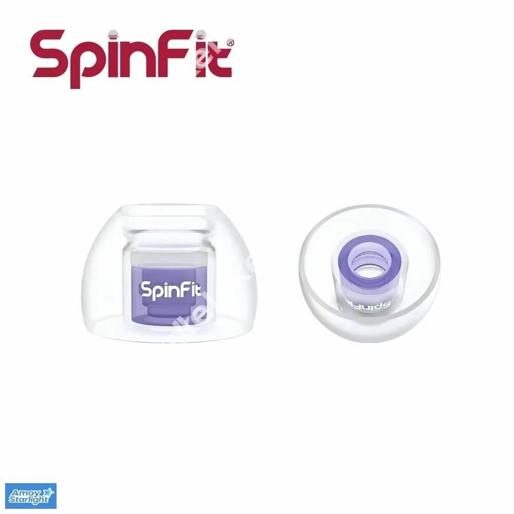 SpinFit OMNI-M ; Универсальные силиконовые амбушуры с патентованной технологией для наушников, диаметр сопла 4.0-5.5 мм Анатомическая посадка, 6 размеров, повышенный комфорт и шумоизоляция