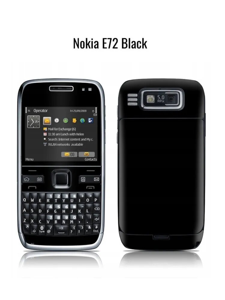 Nokia Мобильный телефон Nokia E72 Black, черный