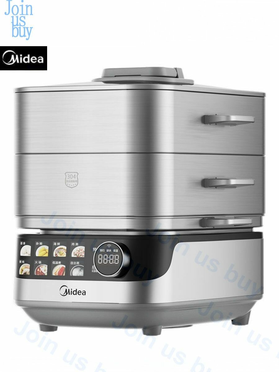 Midea parovarka elektricheskaya dzg midea serebristyy