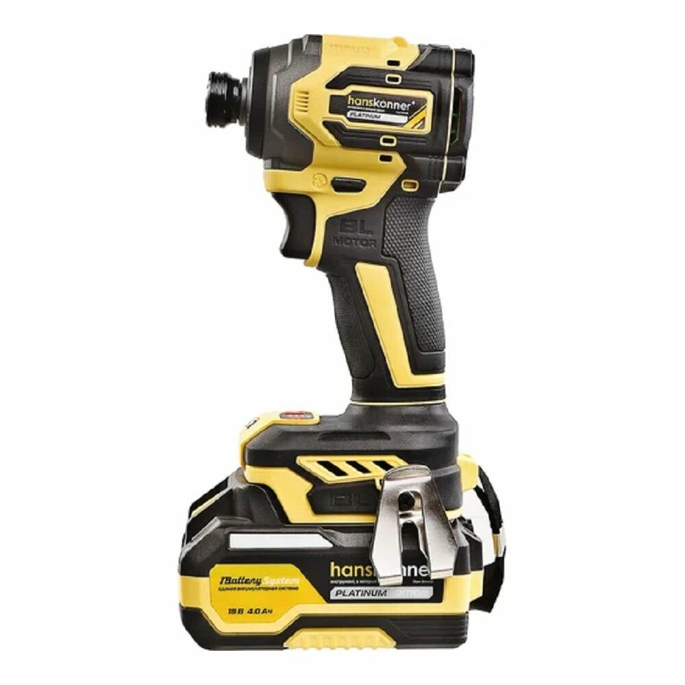 Hanskonner Винтоверт удар б щ PLATINUM, 18В,1BatterySystem,280Нм,1 4",1х4Ач, кейс HS HCD20280BLC