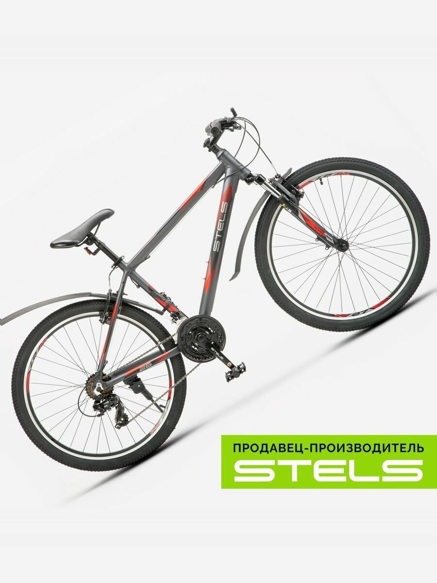 Велосипед горный Навигатор-620 V, колеса 26" K010, рама 17" Матово-серый (item:500)