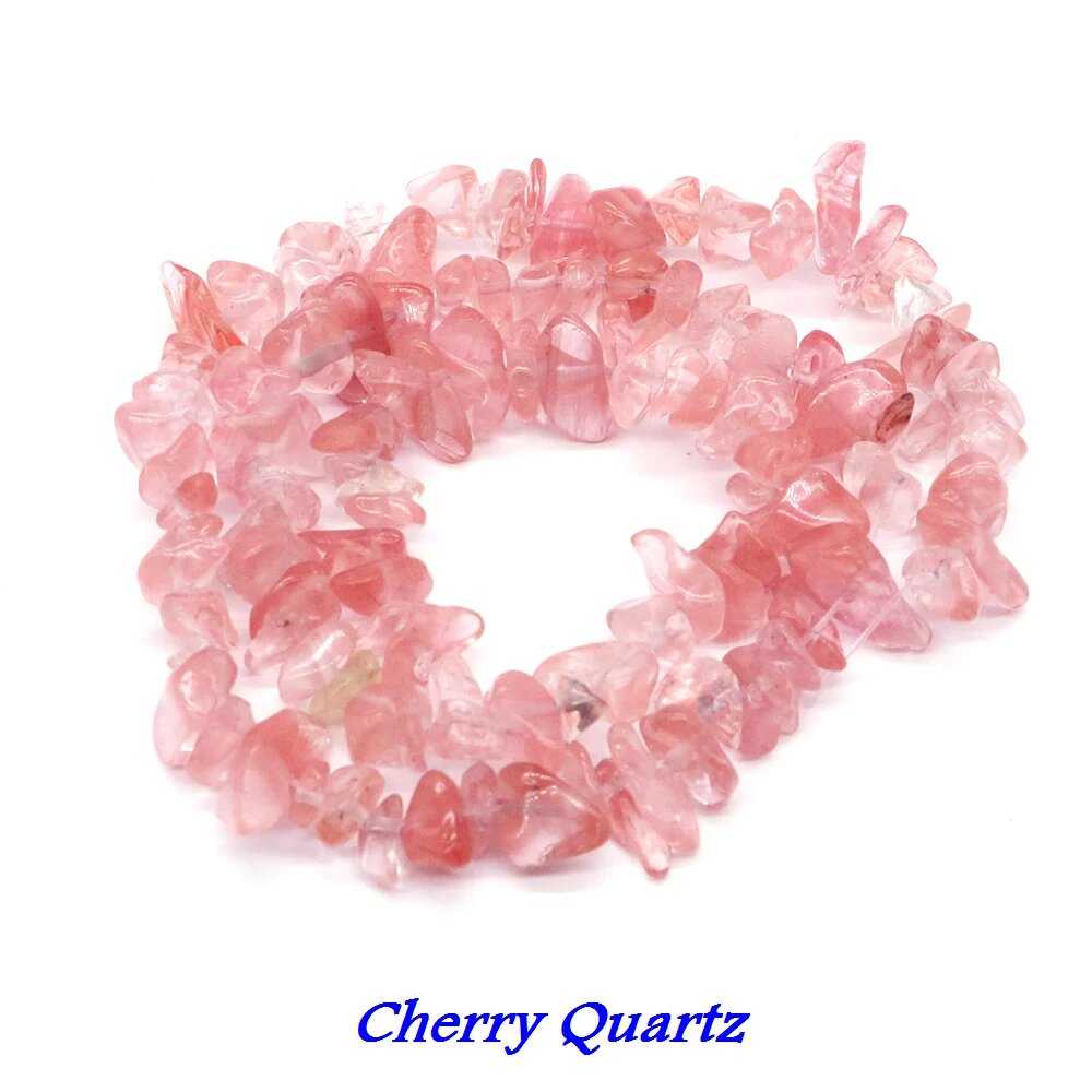 Cherry Quartz бусы из натурального розового кварца 16 дюймов