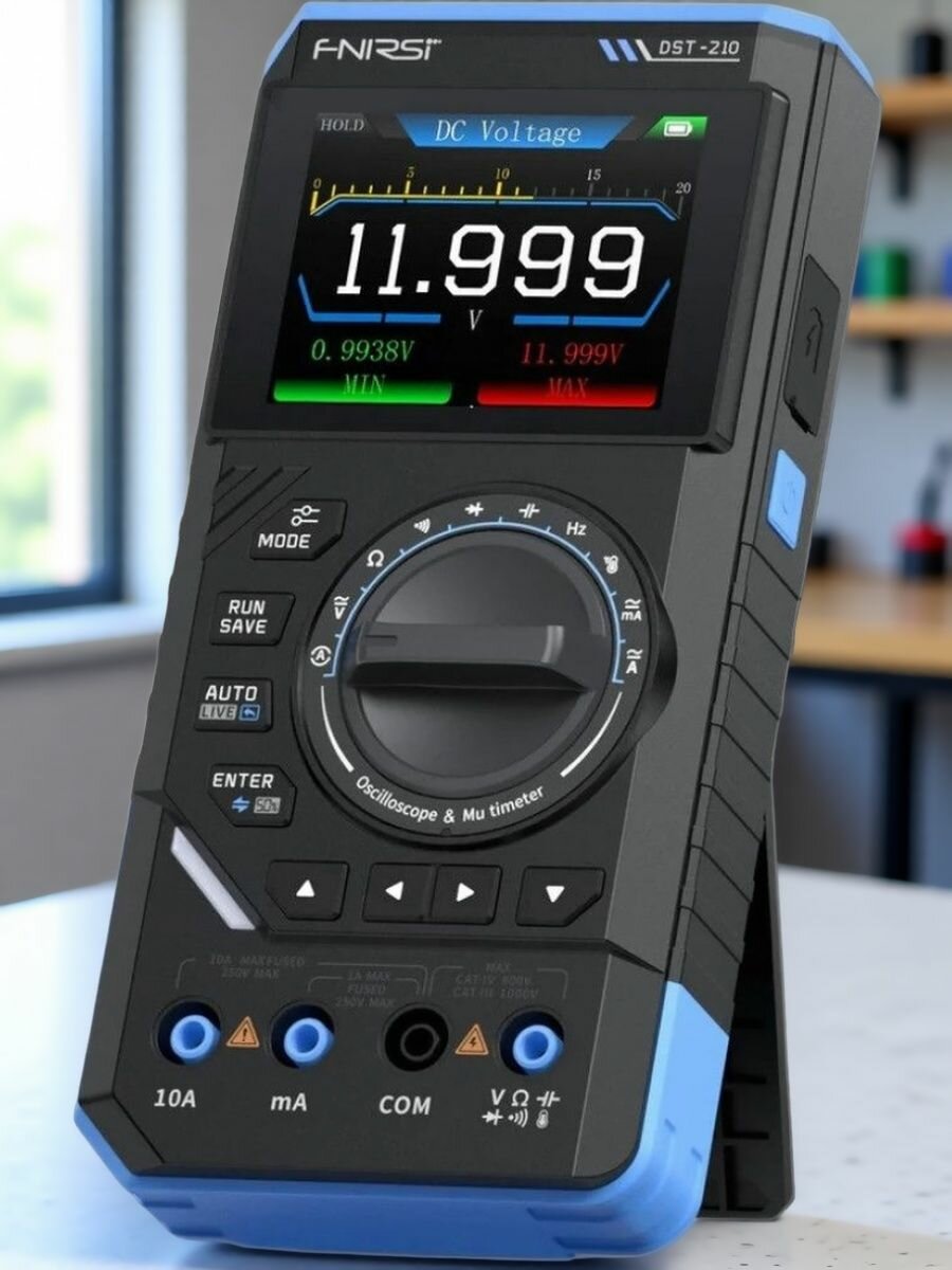 Многофункциональный измерительный прибор FNIRSI DST-210 3in1 (осциллограф, мультиметр и генератор сигналов)