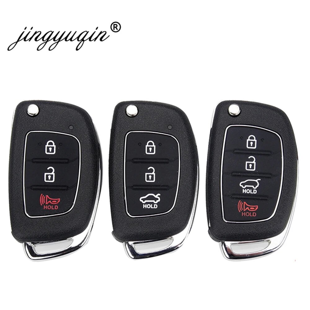 Ключ-брелок 3BTN с Trunk для Hyundai HB20 SANTA FE IX35 IX45 Accent I40 TOY40, черный