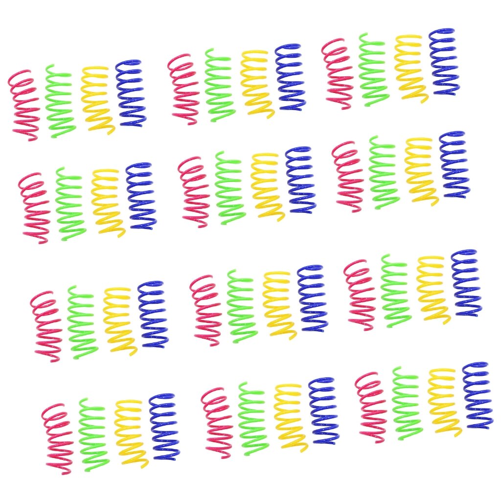 48 упаковок Катушек Для Котят Спирали Весенние Кошки Игрушка Красочные Весенние Кошки Игрушка Для Домашних Животных