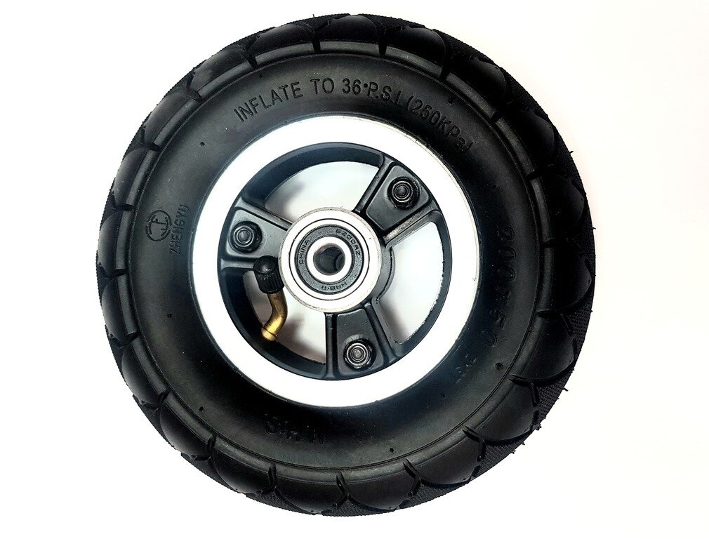 Колесо электросамаката Kugoo M2 переднее 200х50. Черный 200х50