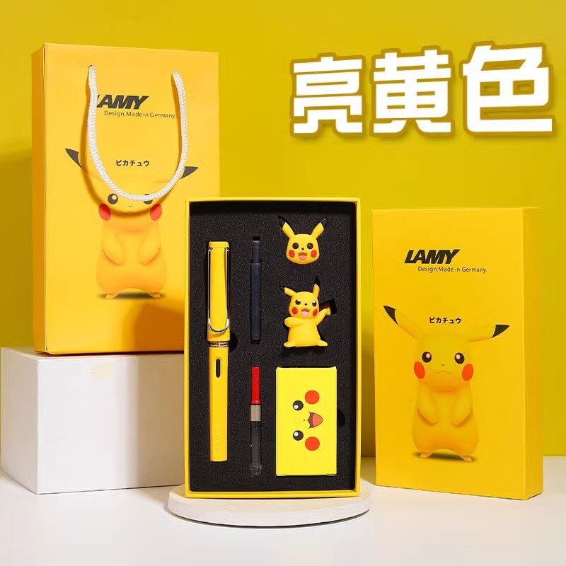Немецкая перьевая ручка LAMY Hunter Pikachu в подарочной коробке, подарок для мужчин, женщин и студентов для практики письма, подарок на день рождения.