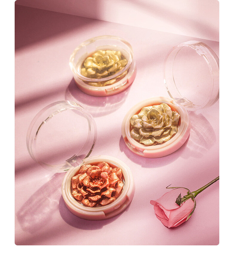 Rose Blush, Rose Blush, Rose Blush Flower Makeup, 3D Rose Blush Highlighter, вес 8г, срок хранения 3 года, в комплект входят 1шт Rose Blush