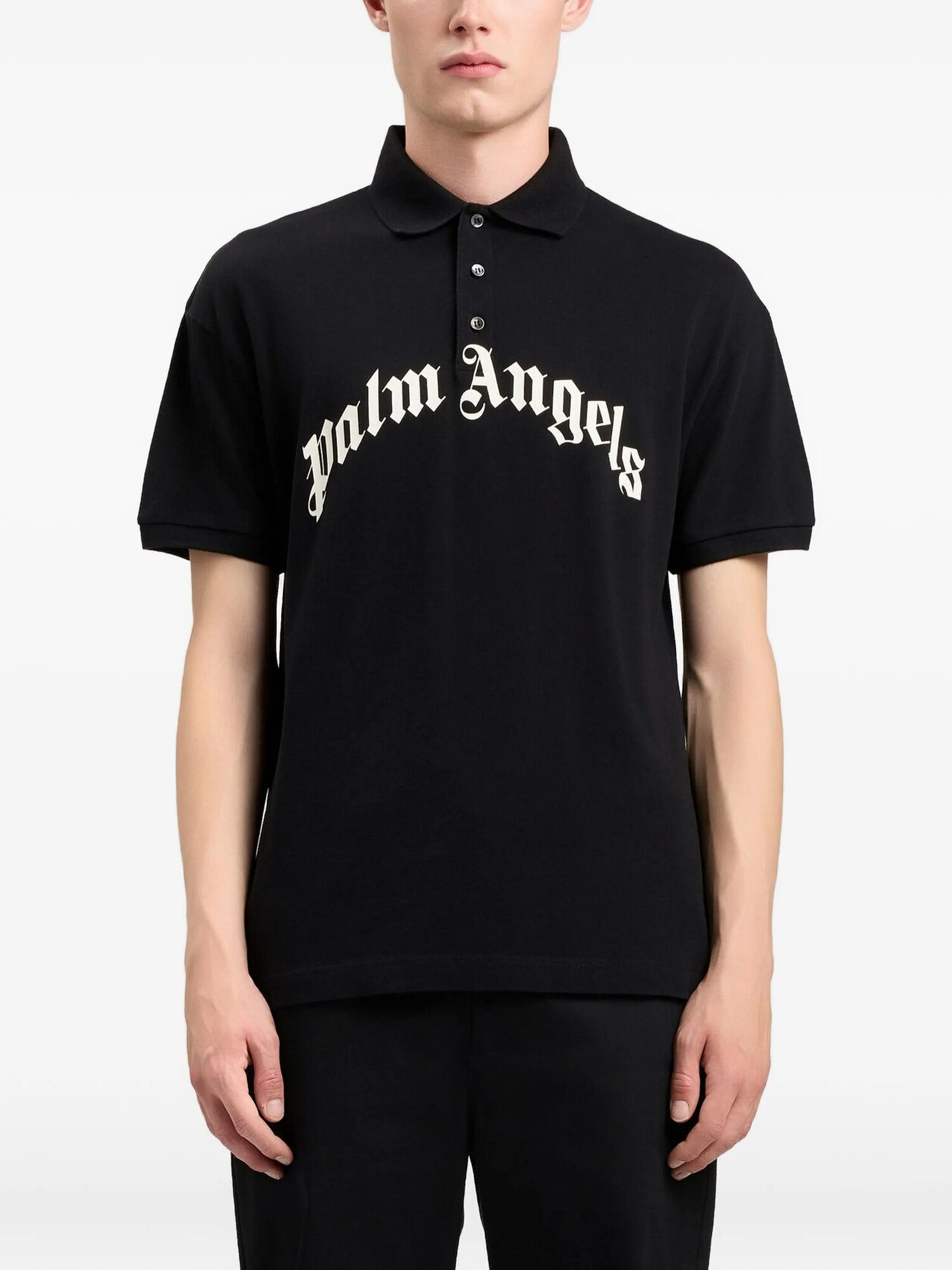 Рубашка Palm Angels, размер 42, black / black — фото 1