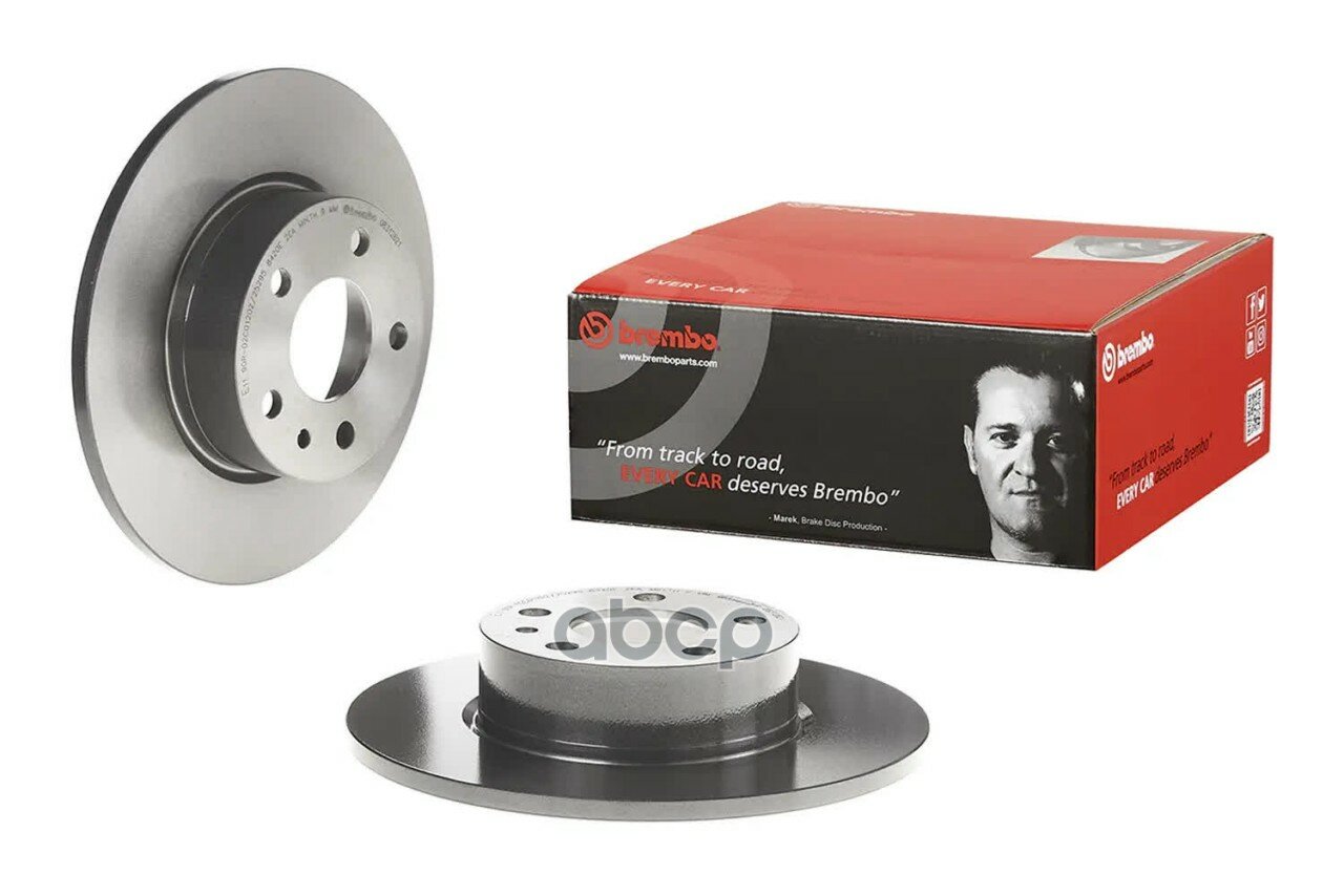 Диск тормозной ALFA ROMEO 147 (937_) 10/00-12/10 / ALFA ROMEO 156 (932_) 09/97-10/05 / ALFA ROMEO 15 шт. Brembo арт. 08.3126.21
