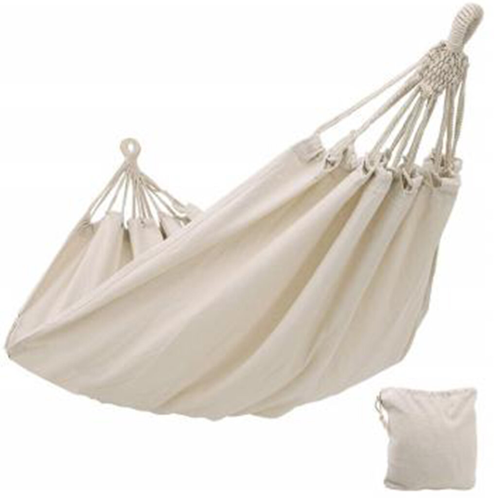 Белый парусиновый гамак однотонный 2-метровый одноместный и двухместный гамак открытый гамак