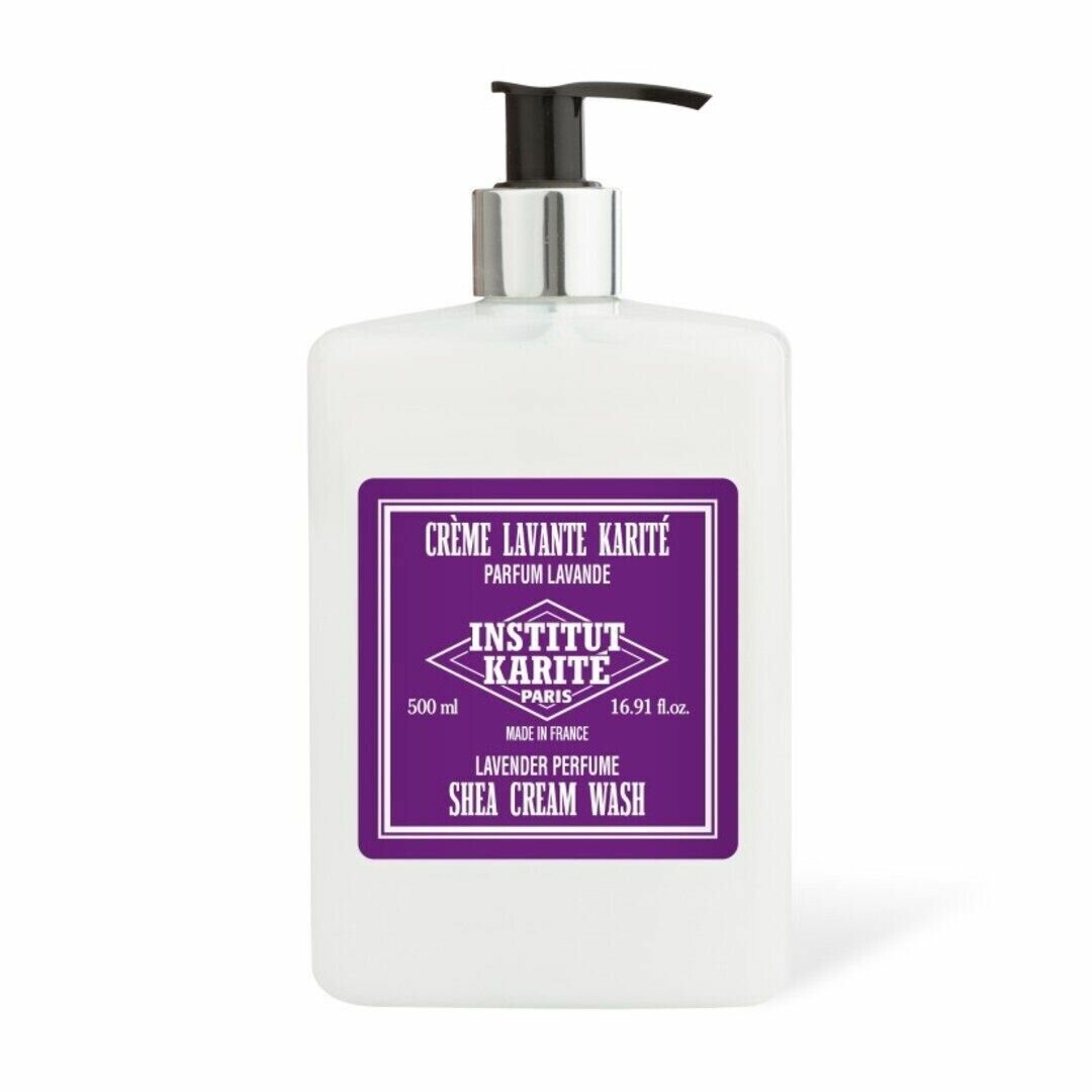 Institut Karite - Shea Cream Wash Lavender Крем-гель для душа с лавандовым маслом ши 500 мл
