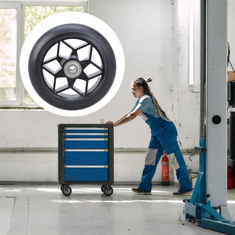 Роликовые коньки 110pu, ролики, аксессуары для скутеров, диски из алюминиевого сплава, экстремальные колеса-золотой