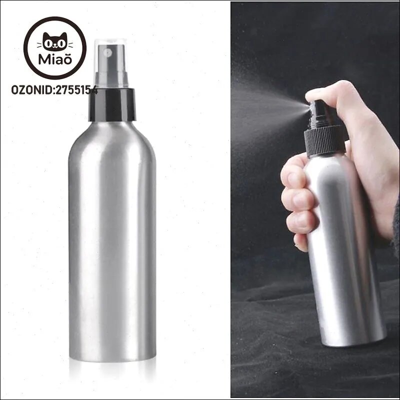 Алюминиевая бутылка с распылителем, 100 мл