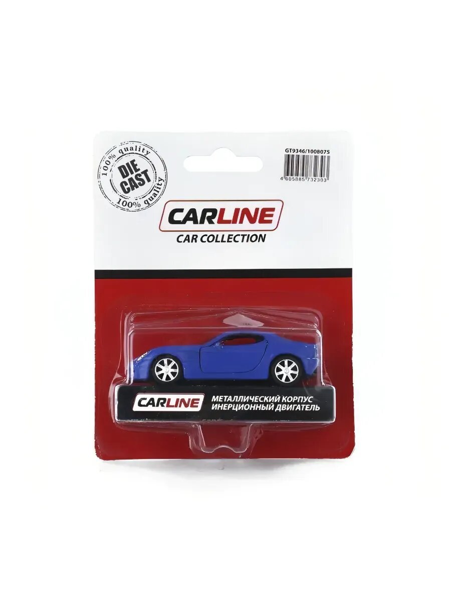 Машинка CARLINE, 1:64, GT9346, металл, инерционная, в блистере