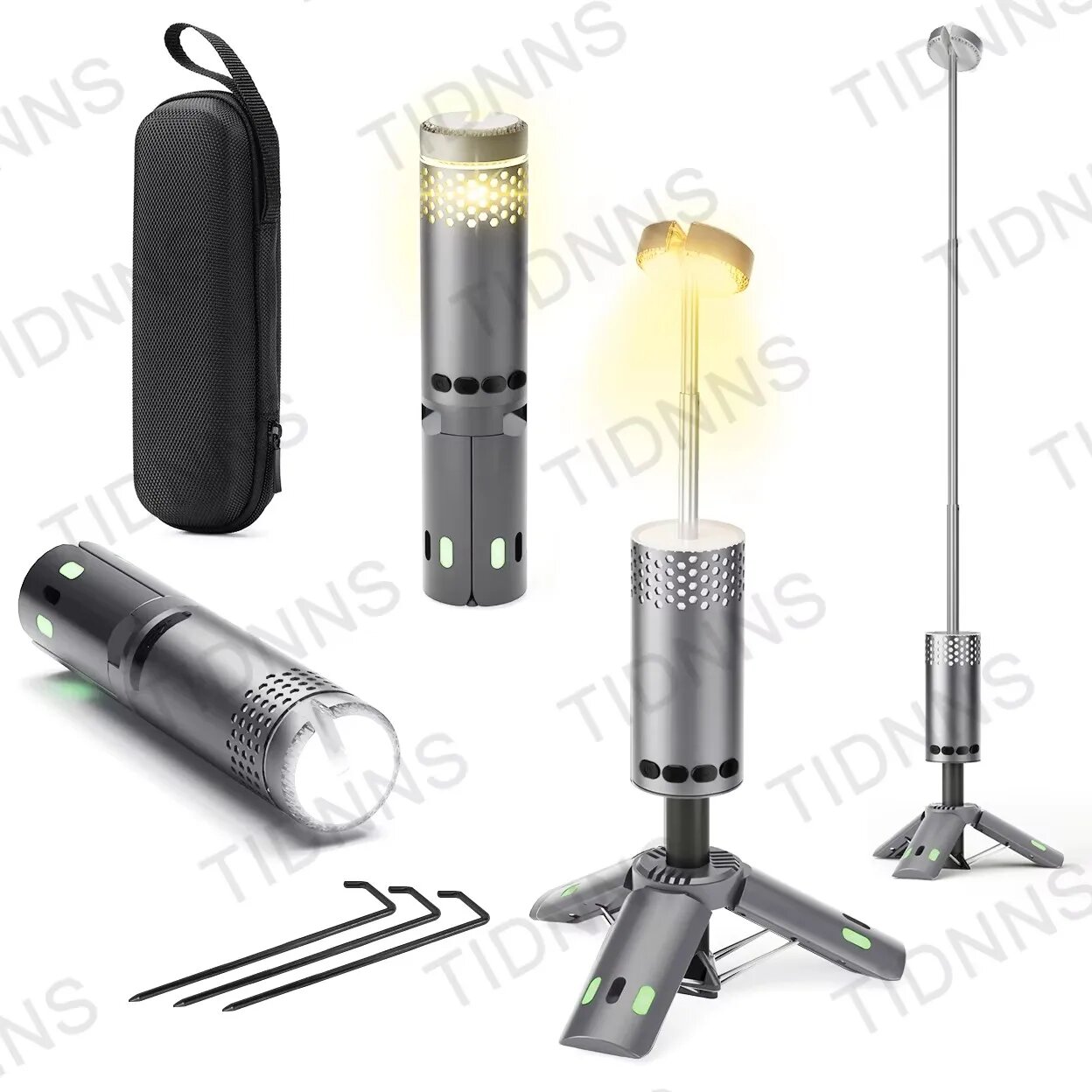TIDNNS портативный фонарь 10000 мАч 10000mah silver
