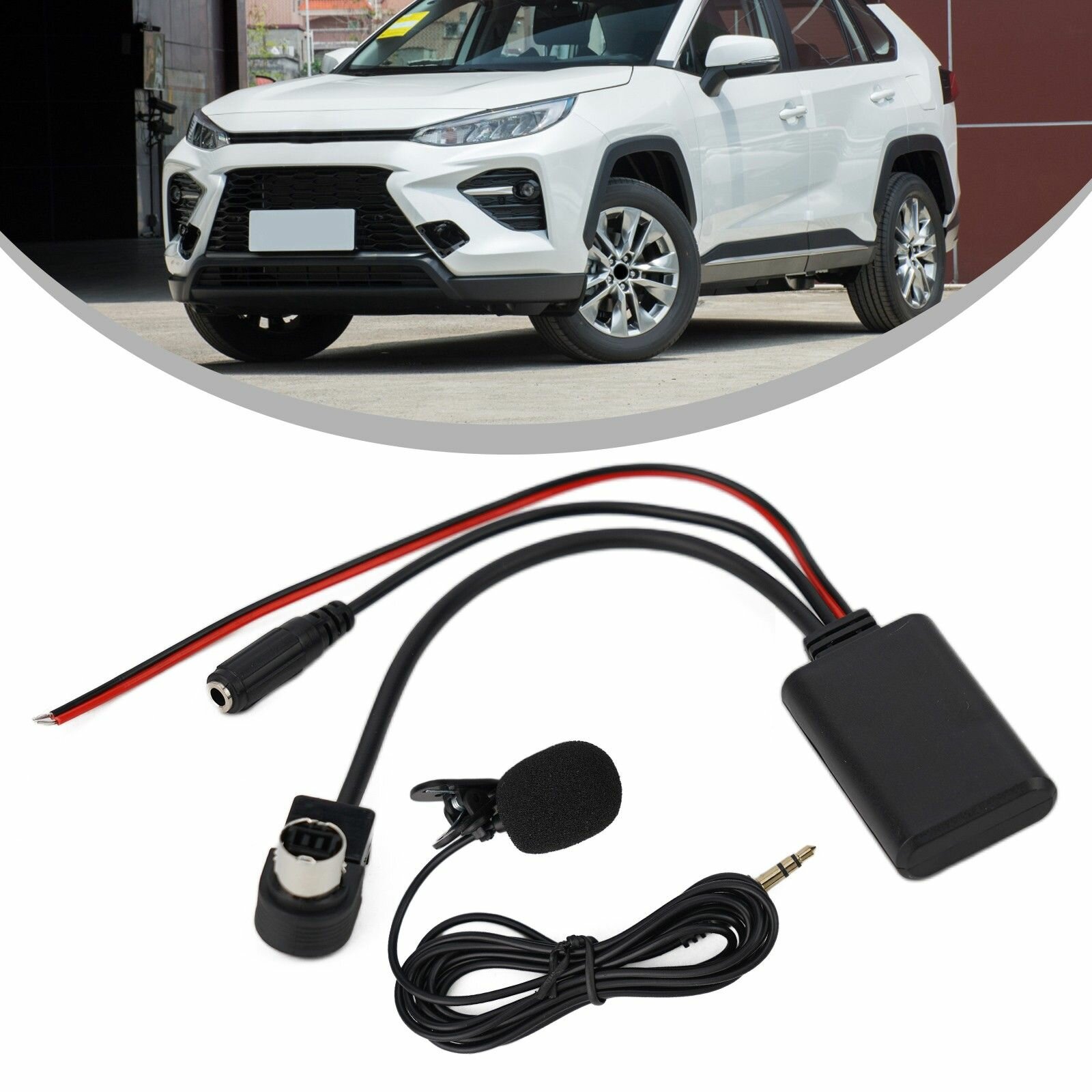 Кабель аудиоадаптера 5.0 AUX для Alpine IDA-X100, IDA-X200 и совместимых UniLink устройств с микрофоном 1,5 м.