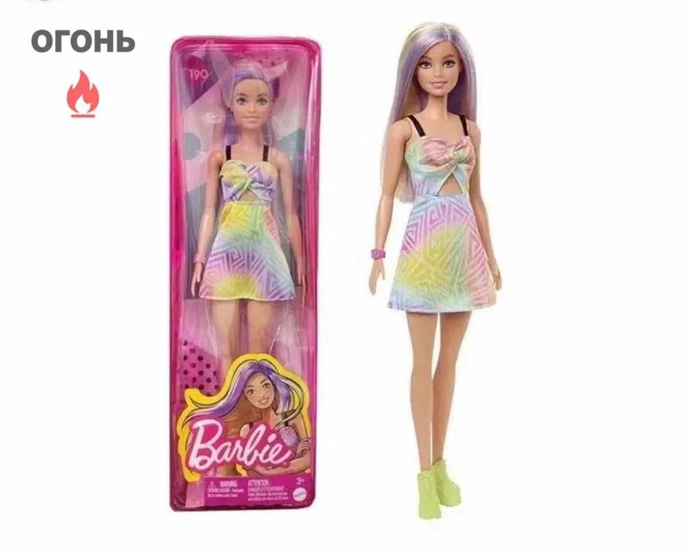 Кукла Fashionistas №188 с пышными формами, набор. Barbie кукла-модель, пластик