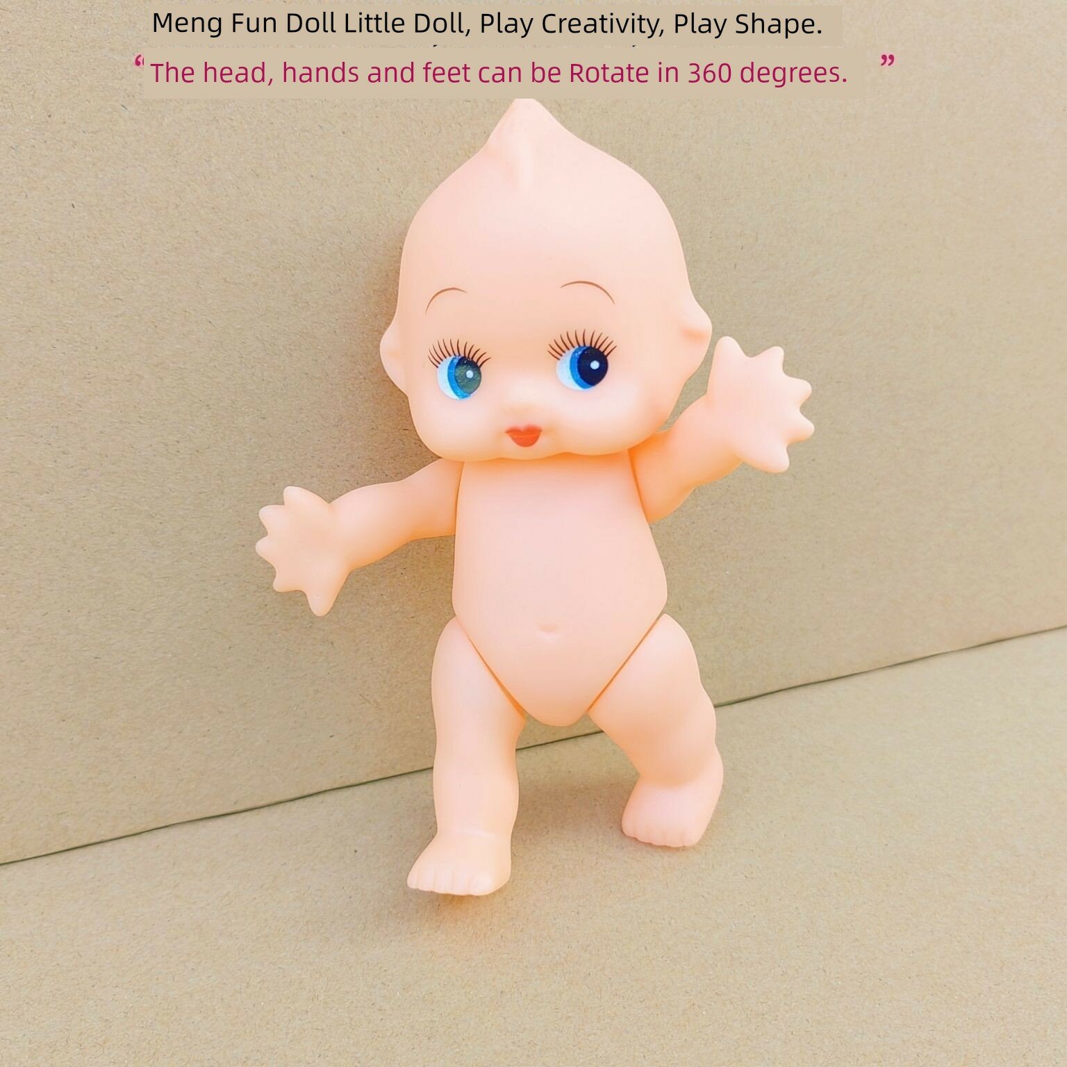 Одна мини-пластиковая мягкая кукла для детей 2-7 лет, премиум-качество, детская игрушка