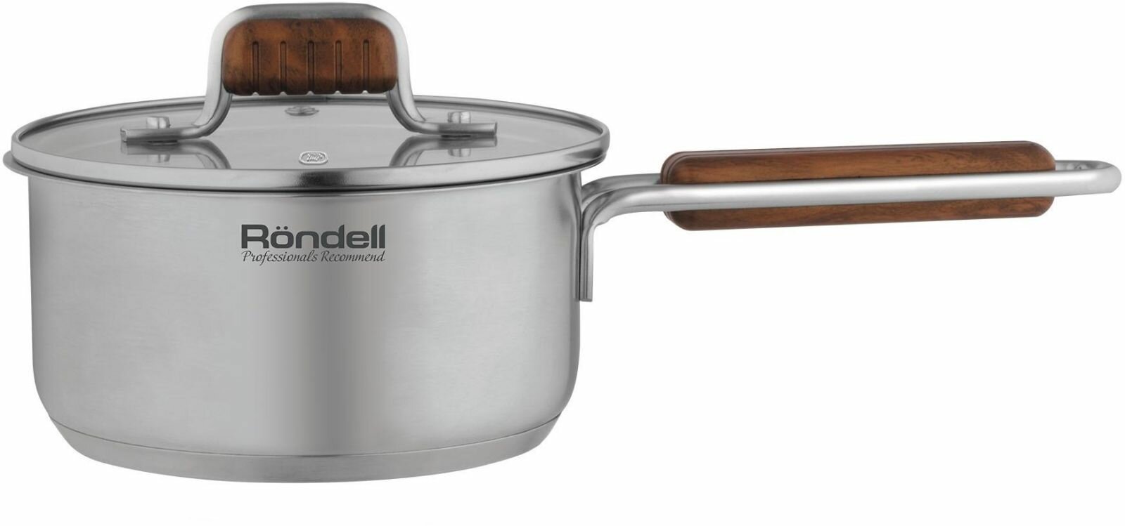 Ковш с крышкой Rondell Fjord 1,4 л, d 16 см, цвет стальной (RDS-1790)