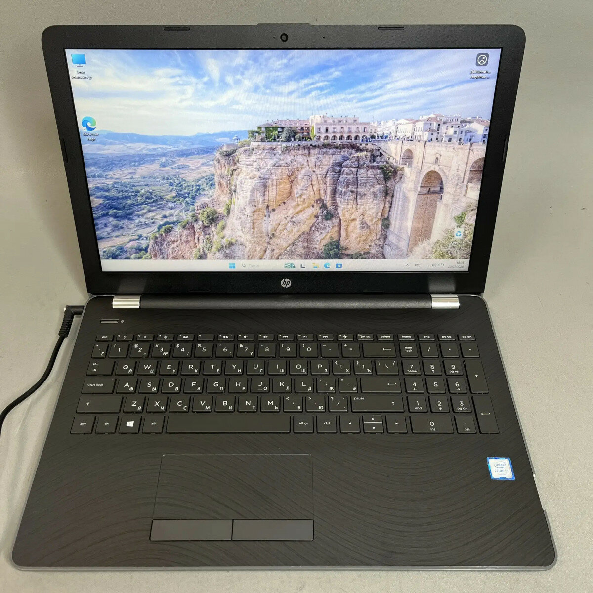 15.6" Ноутбук HP 15-bs077ur серый