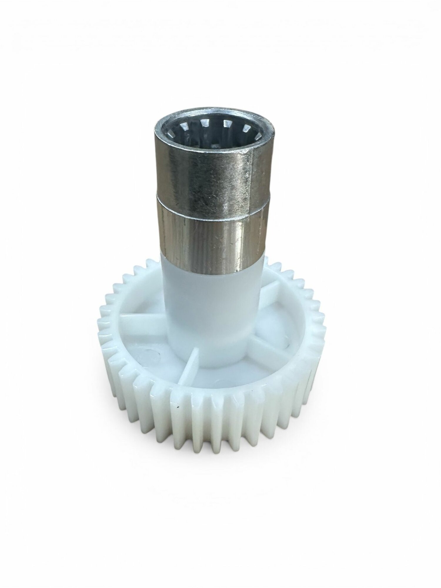 Шестерня большая для мясорубки Bosch MFW45, MFW66, MFW67, MFW68.(D-78/30мм, L-66/27мм) с металличеакой вставкой