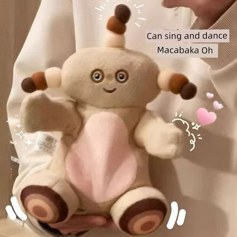 Электрическая плюшевая игрушка Макка Пакка с функцией пения и хлопанья, 25 см, заряжаемая версия