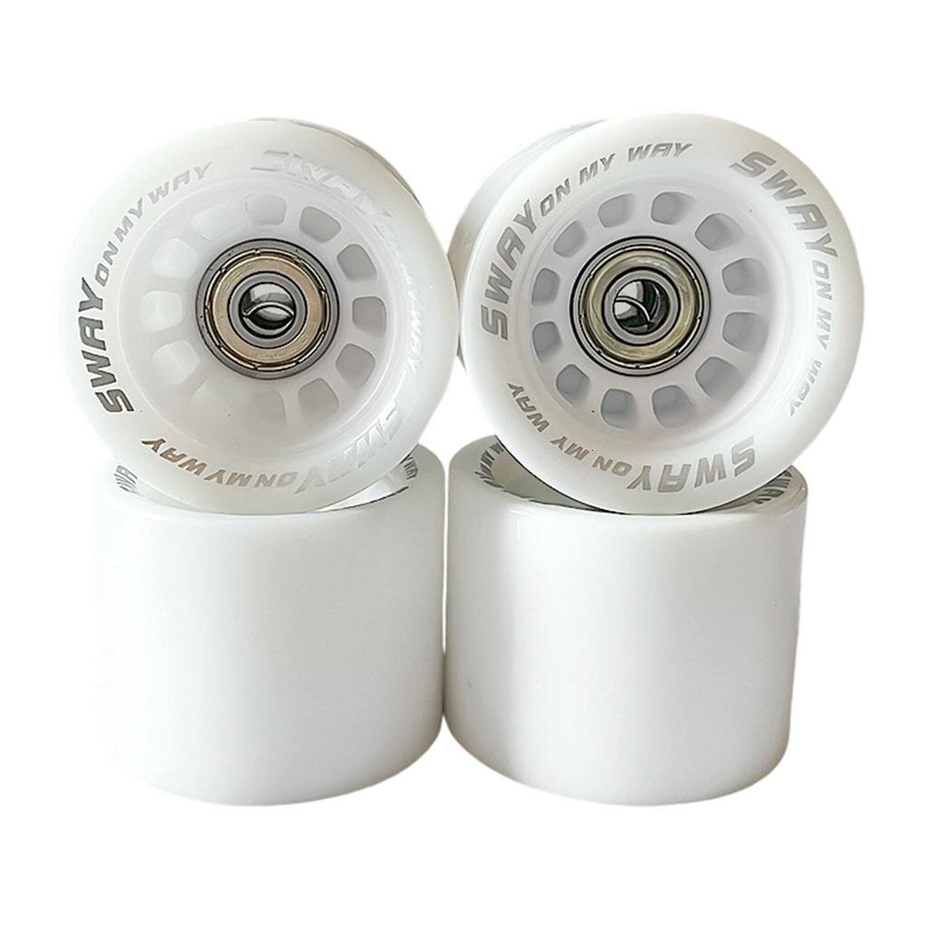 Колёса для лонгборда, 4 шт, Белый
