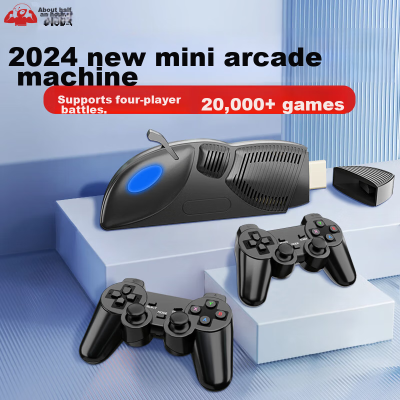 VMA ретро игровая приставка с HDMI 4K, двумя беспроводными контроллерами и 20 000 классическими играми для телевизора