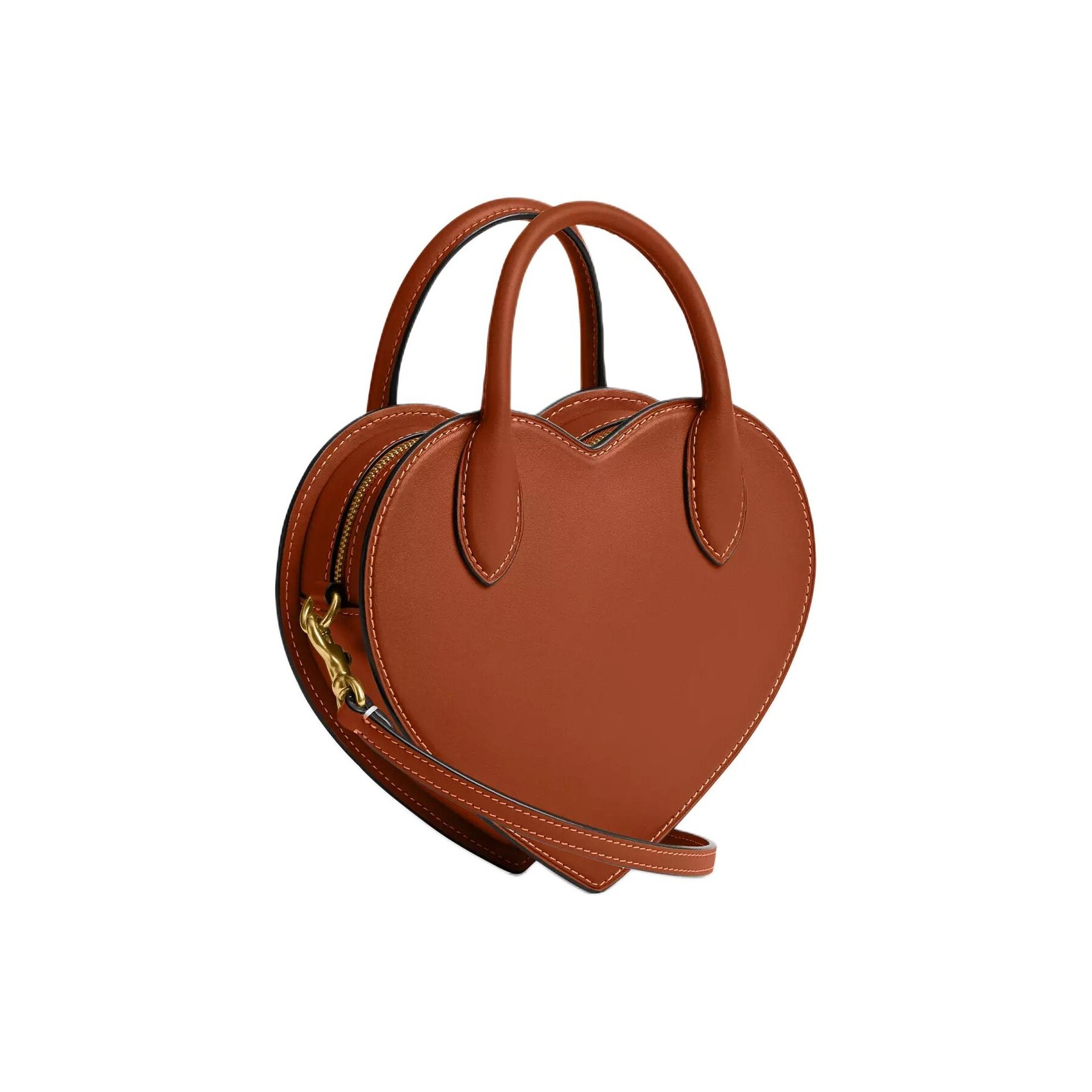 Сумка Coach, фактура матовая, коричневый — фото 1