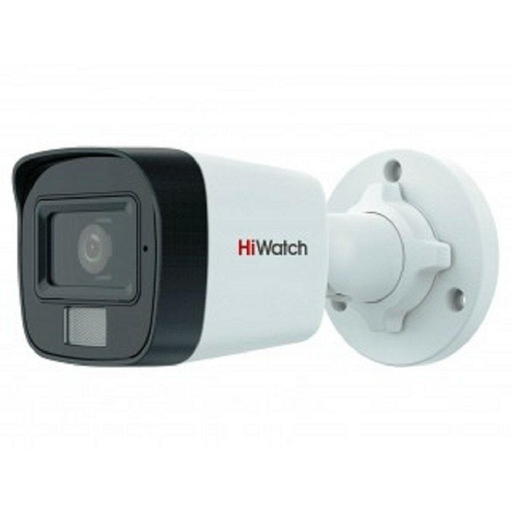 Камера видеонаблюдения HiWatch DS-T200A(B) (2.8MM) уличная 2 Мп, тип Проводной Белый, Цилиндрическая