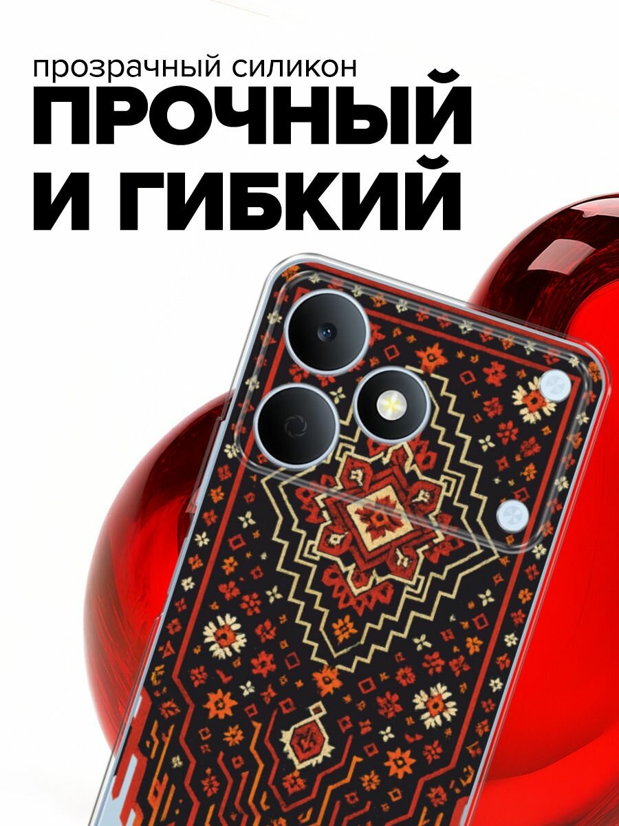 Чехол на Realme Note 80 / Реалми Нот 80 с принтом Бабушкин платок — фото 1