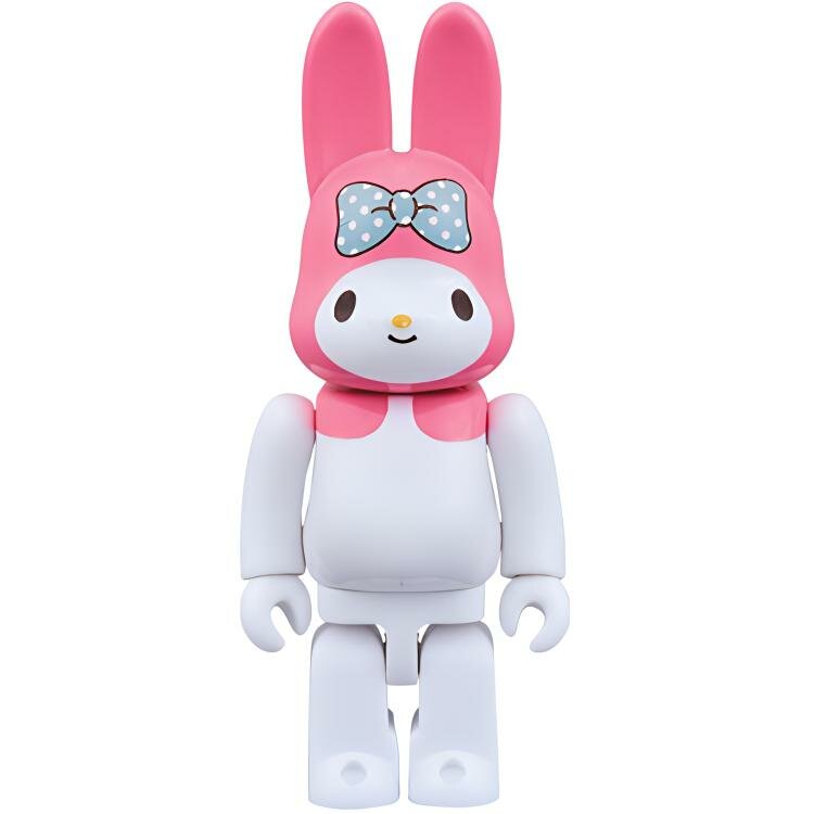 Фигурка унисекс BE@RBRICK Rabbrick My Melody White/Pink, 100%