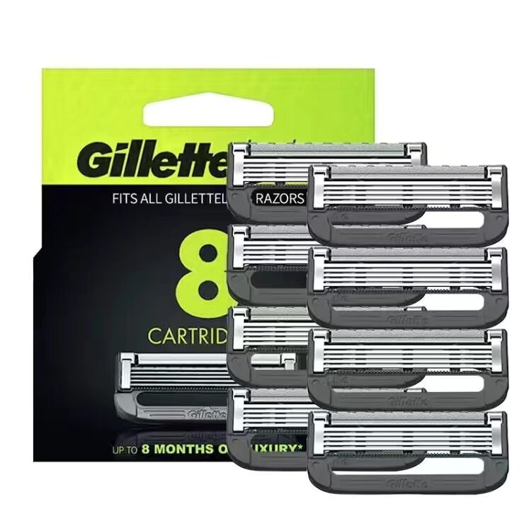 Сменные кассеты мужские Gillette Nano Aurora 5 лезвий, 8 шт.
