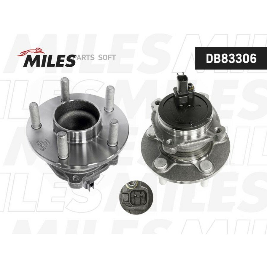 MILES DB83306 Ступица с подшипником VOLVO S40 II/C30/C50 04- зад. (+ABS) ()