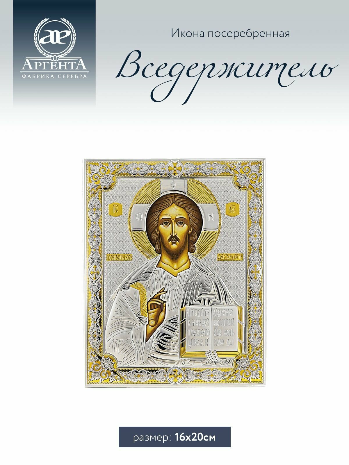 Икона АргентА Вседержитель (16*20)