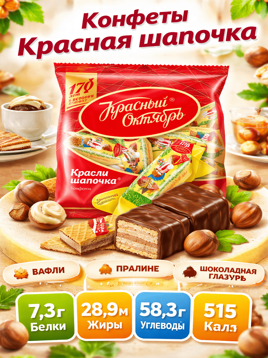 Конфеты Красный Октябрь Красная шапочка, 250г